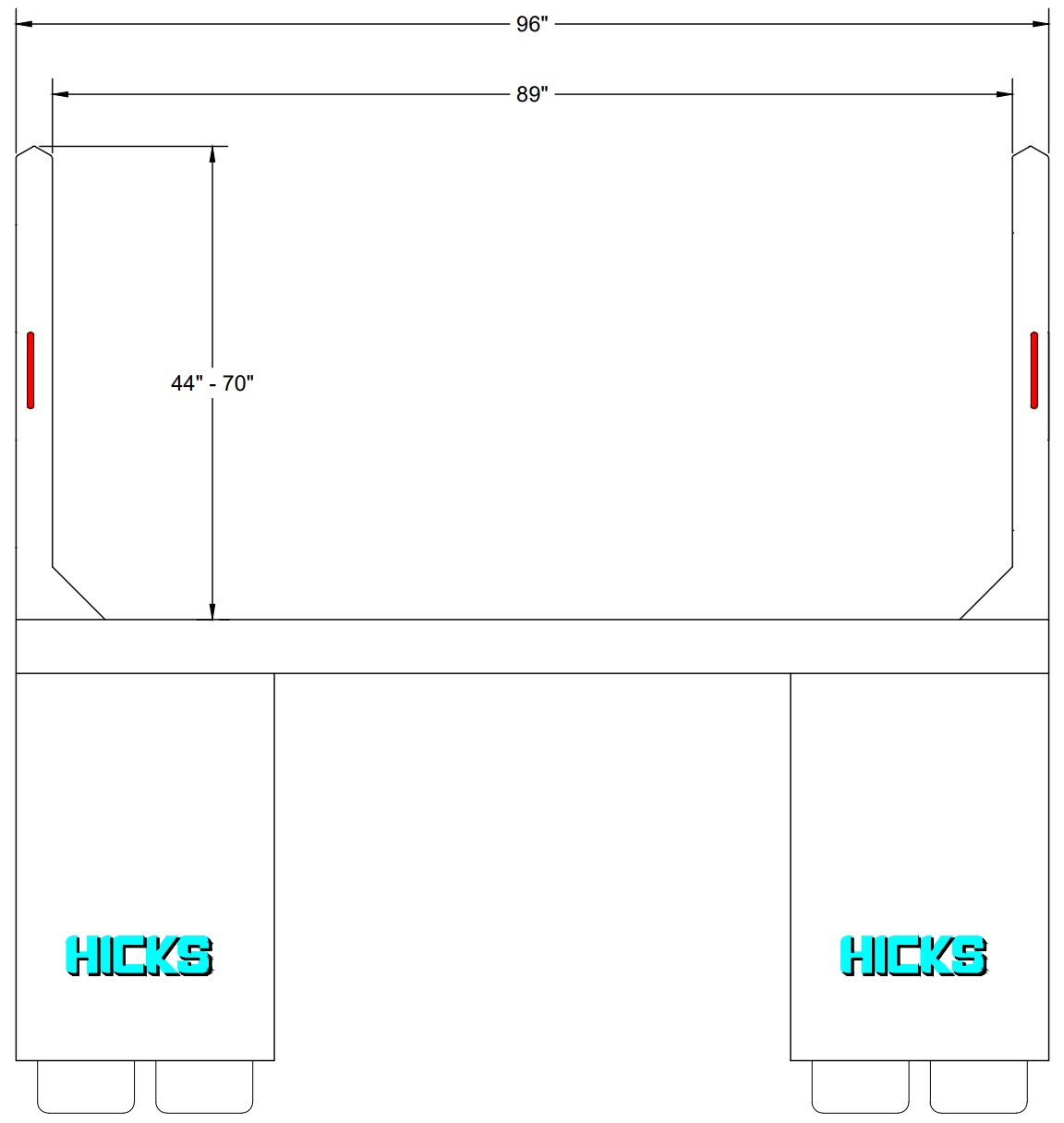 Hicks dump body for aggregate hauling. Customize your Hicks.